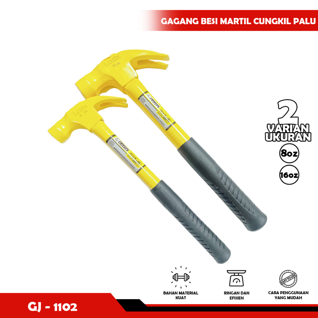 Jual PALU KAMBING GAGANG BESI MARTIL CUNGKIL FULL BESI 8 OZ & 16 OZ ...