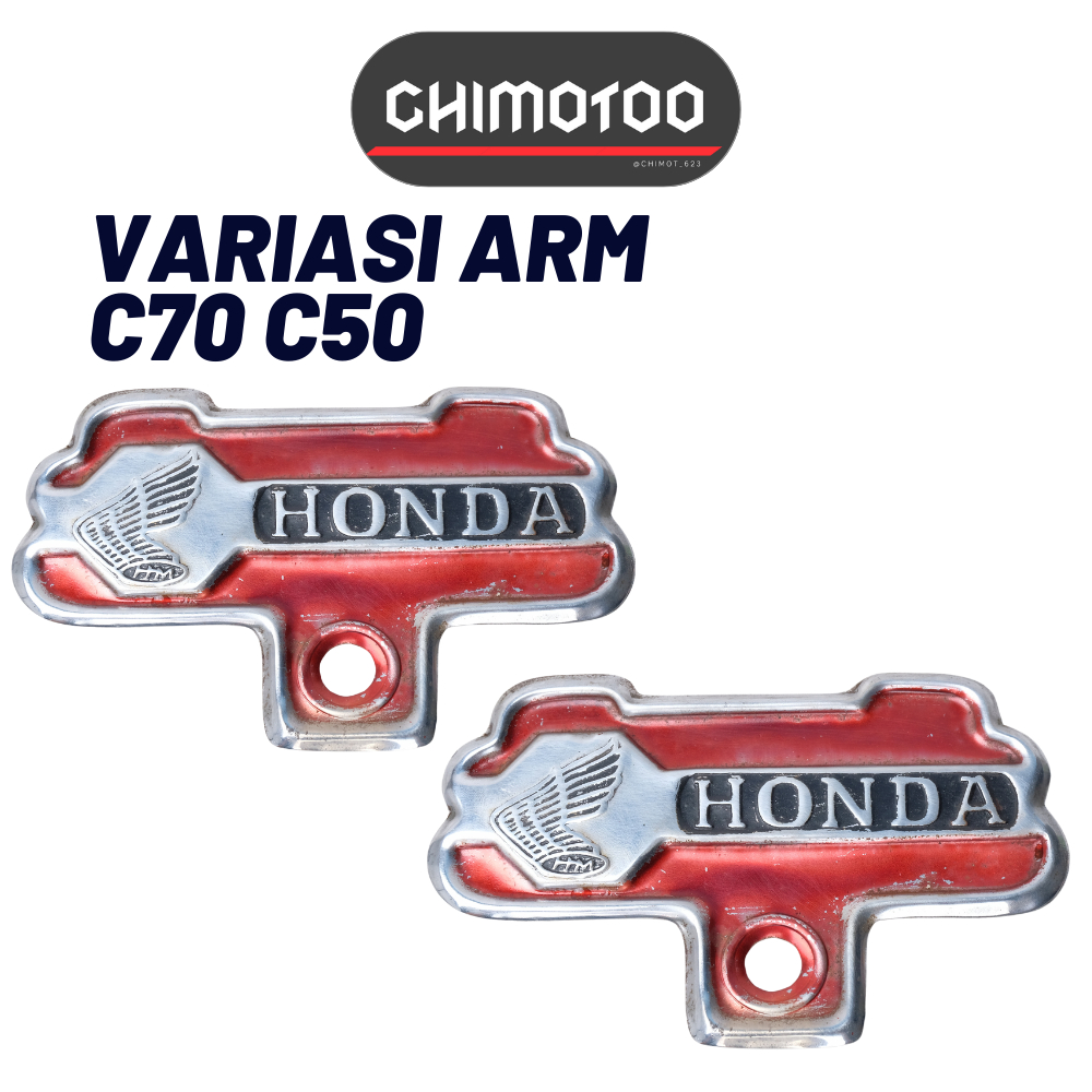 Jual Emblem Variasi Arm Honda C70 C 70 C50 C 50 New Old Stock | Shopee ...