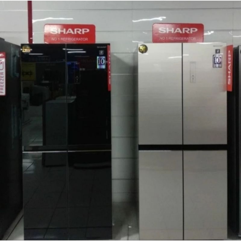 Jual SHARP Kulkas 4 Pintu Side By Side 472L Inverter SJ-IF51PG 180Watt ...