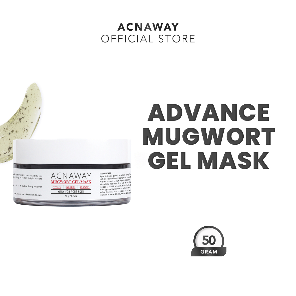 Jual ACNAWAY Mugwort Gel Mask Anti Pores Masker Gel Masker Mugwort Wash ...