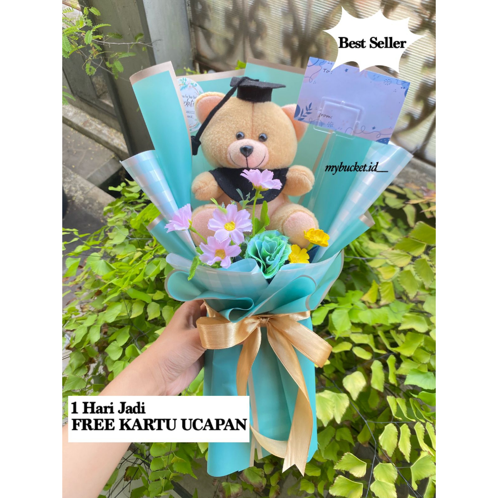 Jual BUCKET BONEKA WISUDA MINI MURAH 1 HARI JADI | Shopee Indonesia