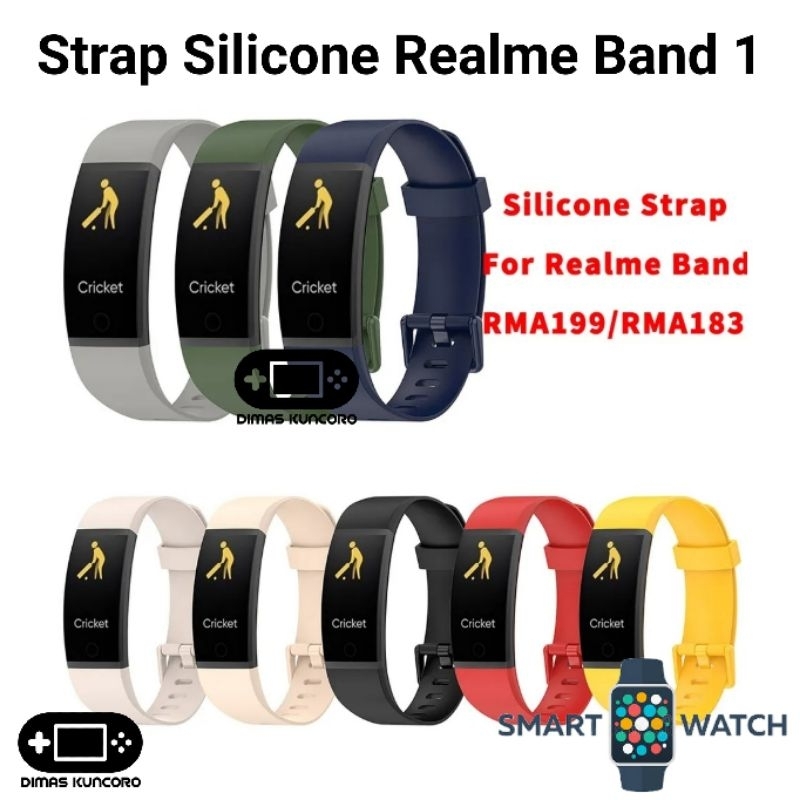 Jual Strap Silicone Realme Band 1 silikon tali jam smartband rma199 ...