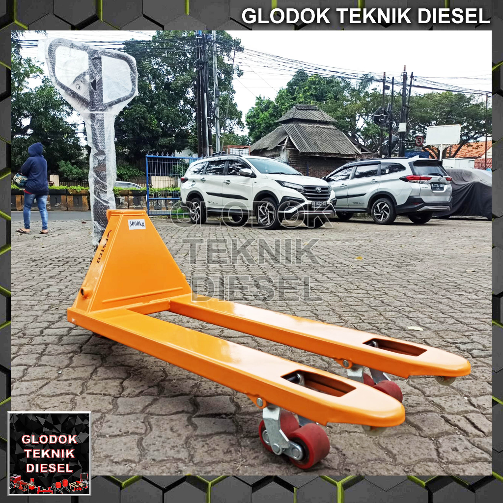 Jual HAND PALLET TRUCK 3 TON HAND STACKER LIFT 3000 KG ORIGINAL TERBAIK ...