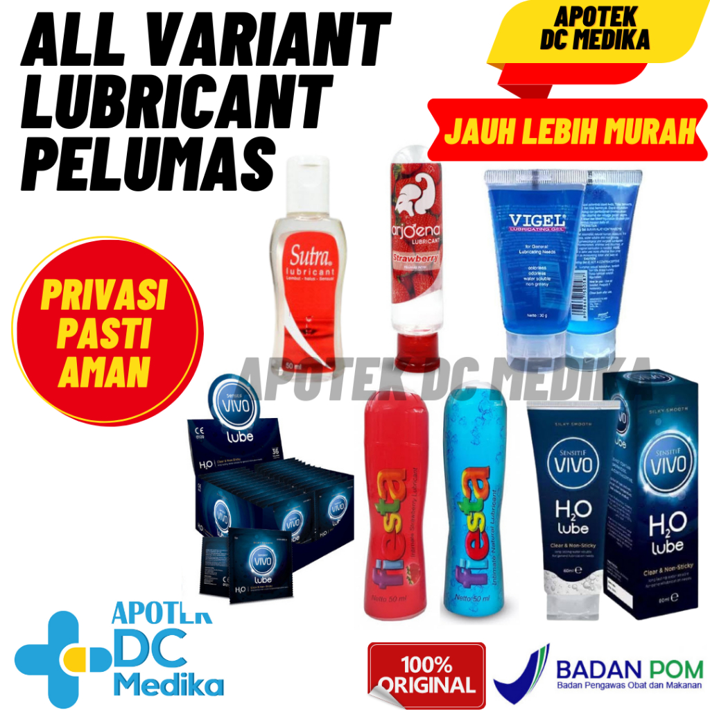 Jual Lubricant All Variant / Sutra / Arjoena / Vivo / Durex / Fiesta ...