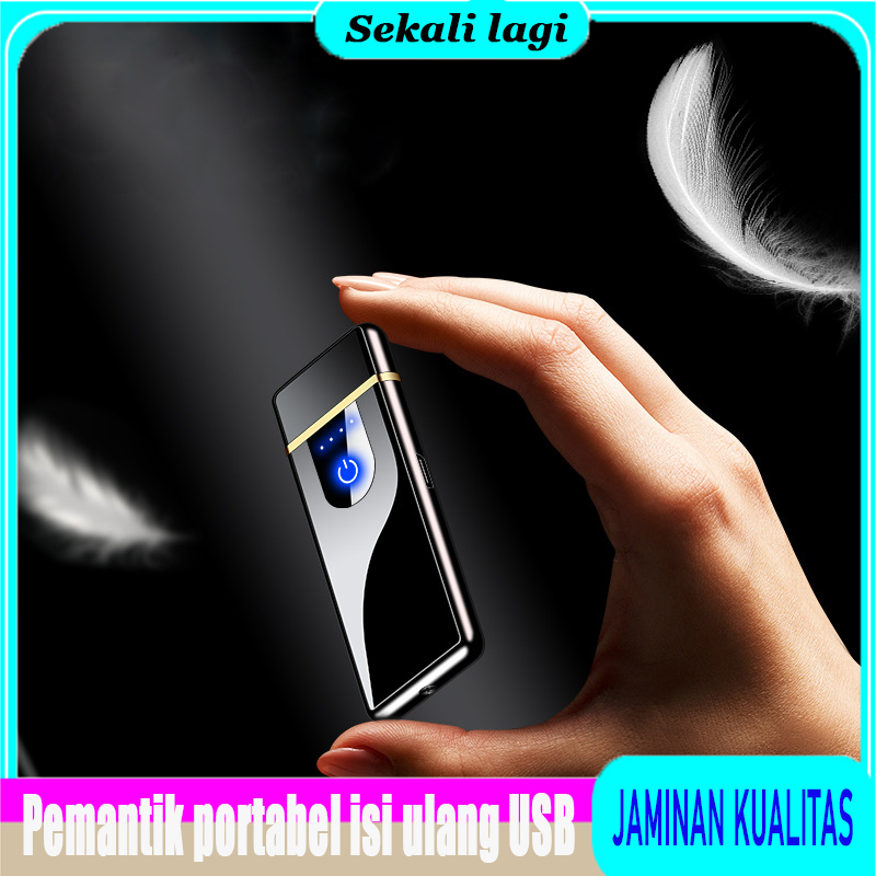 Jual USB Isi Ulang Lebih Ringan Merokok Touch Sensor Sentuh LED ...