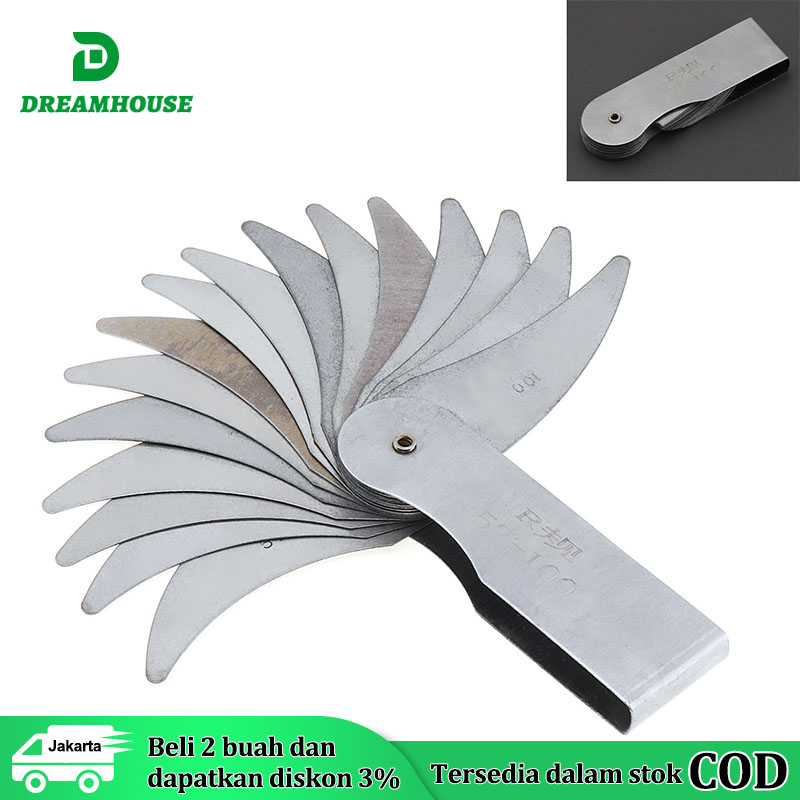 Jual Radius Gauge/Alat Ukur Radius/Alat Pengukur Radius/Alat Ukur Celah ...