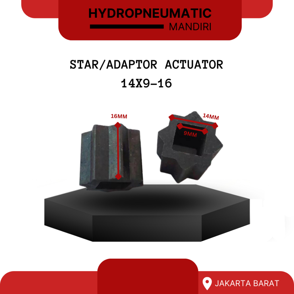 Jual STAR/ADAPTOR ACTUATOR 14X9-16 | Shopee Indonesia