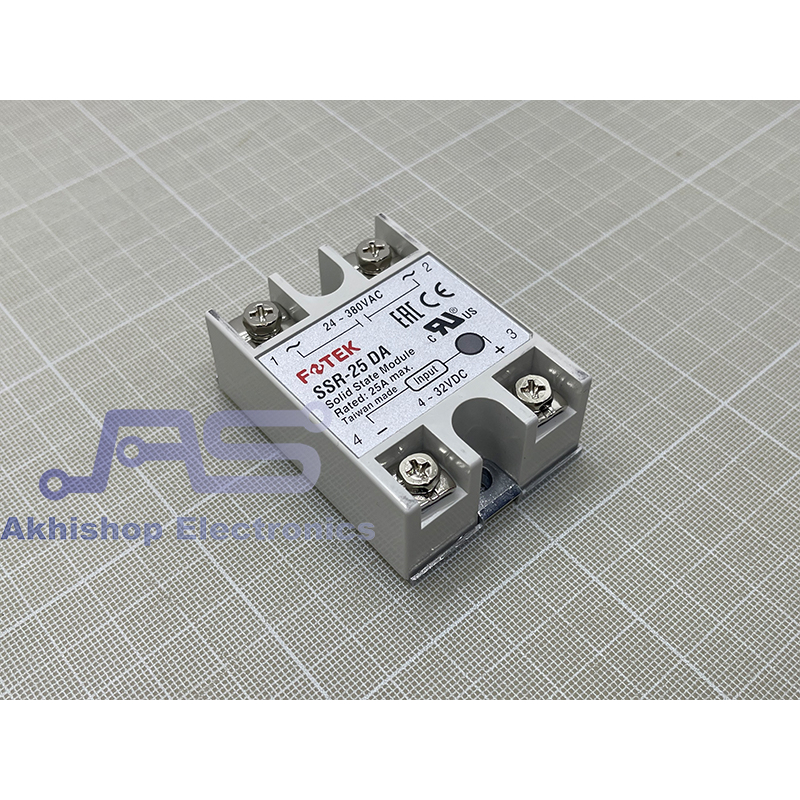 Jual Original Taiwan Made FOTEK Single Phase Solid State Relay SSR 25DA | Shopee Indonesia