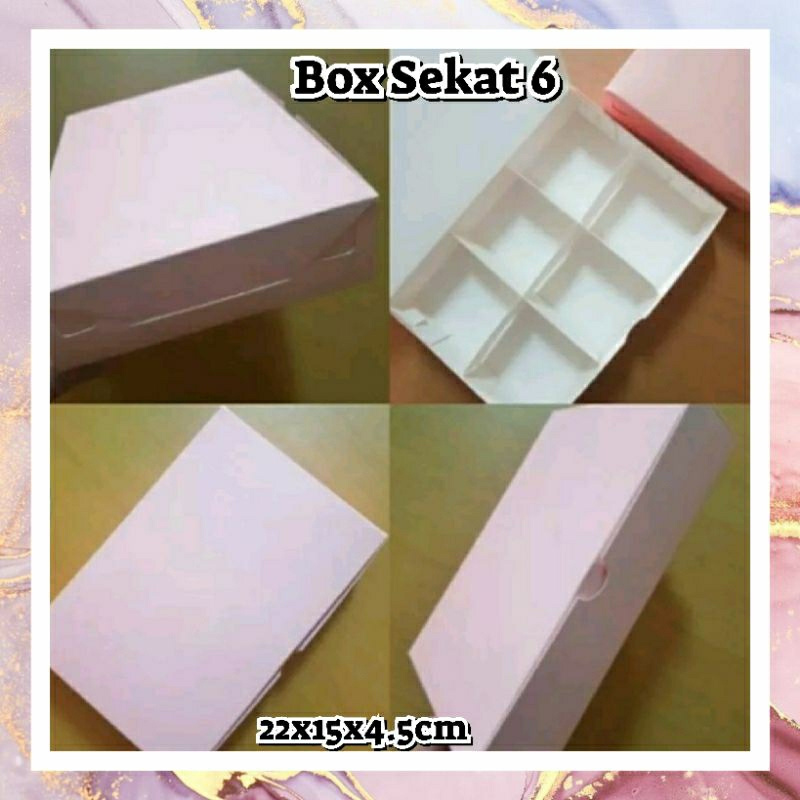 Jual Box Sekat 6 Dus Sekat Eggtart Pie 22x15x4.5cm Packaging | Shopee ...