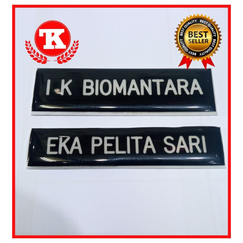 Jual Nama Grafir Nama Dada Papan Nama Dada Name Tag Nama Dada Lapis ...