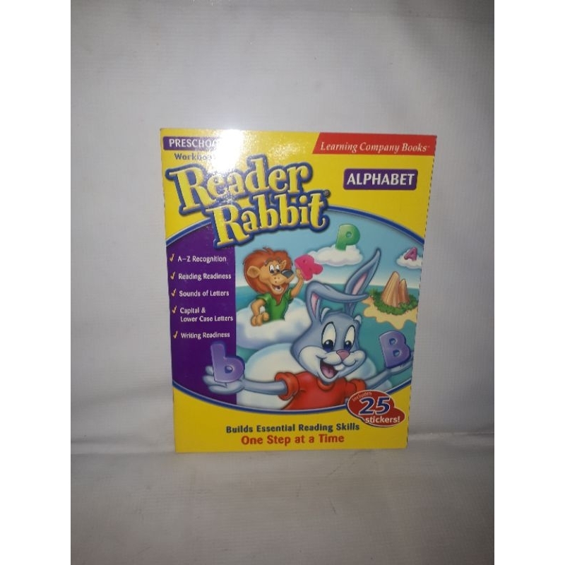 Jual Learning Company Books PRESCHOOL Workbook Reader Rabbit ALPHABET ...
