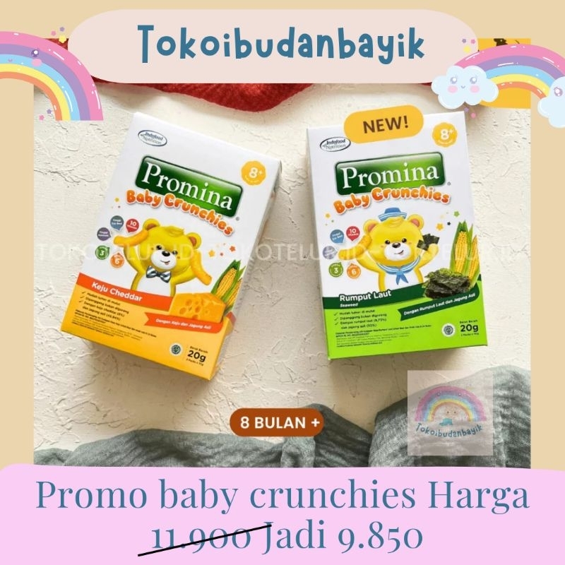 Jual PROMINA BABY CRUNCHIES RASA KEJU CHEDDAR 20g DAN RUMPUT LAUT ...