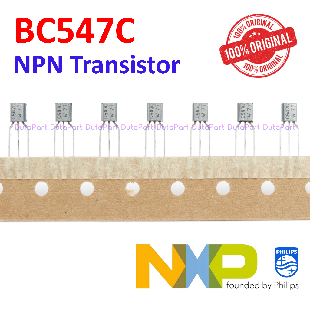 Jual BC547C BC547 ORIGINAL NXP Philips NPN Transistor BC 547 C TO-92 | Shopee Indonesia