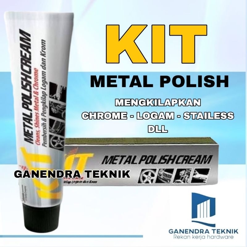 Jual Kit Metal Polish Pembersih & Pengkilap Logam Chrome - Velg Mobil Motor | Shopee Indonesia