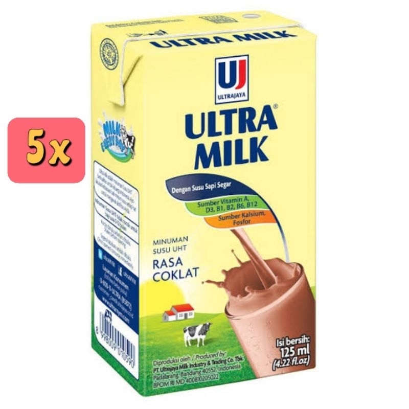 Jual Susu UHT ULTRA coklat 125ml (isi 5pcs) | Shopee Indonesia