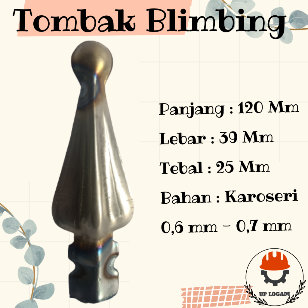 Jual Tombak pagar besi plat kecil tombak gerbang ornamen dan aksesoris ...