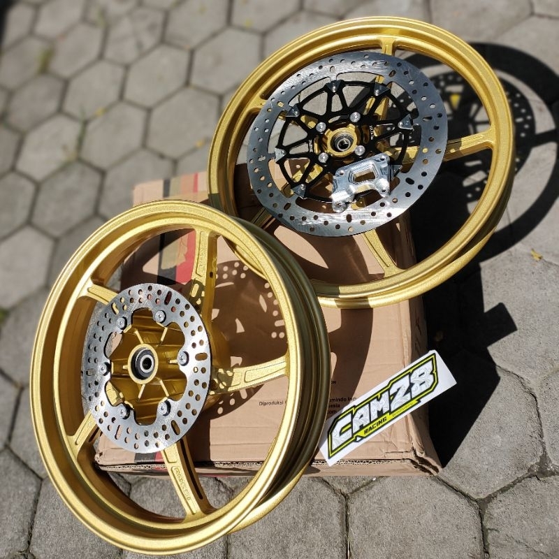 Jual Velg Rossi Mamba model oz ninja r rr ss ukuran 215/300x17 Gold ...