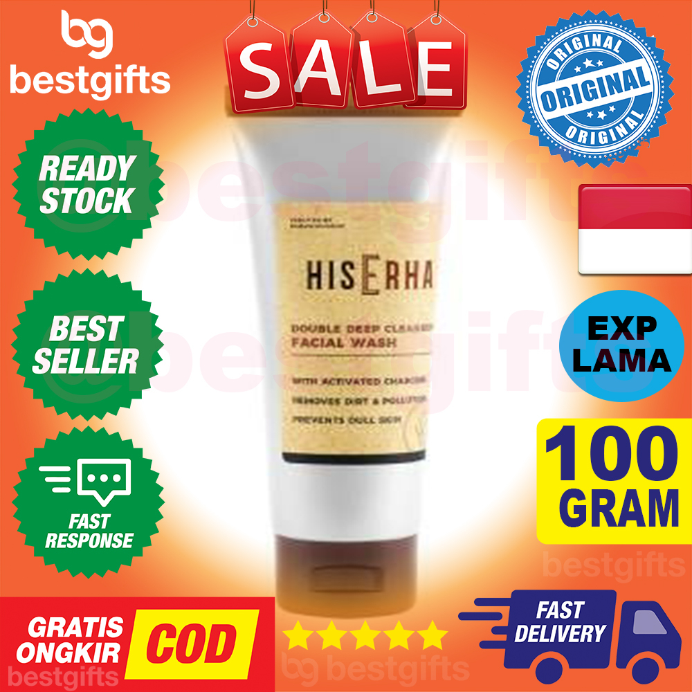 Jual HIS ERHA HISERHA DOUBLE DEEP CLEANSING FACIAL WASH SABUN MUKA ...