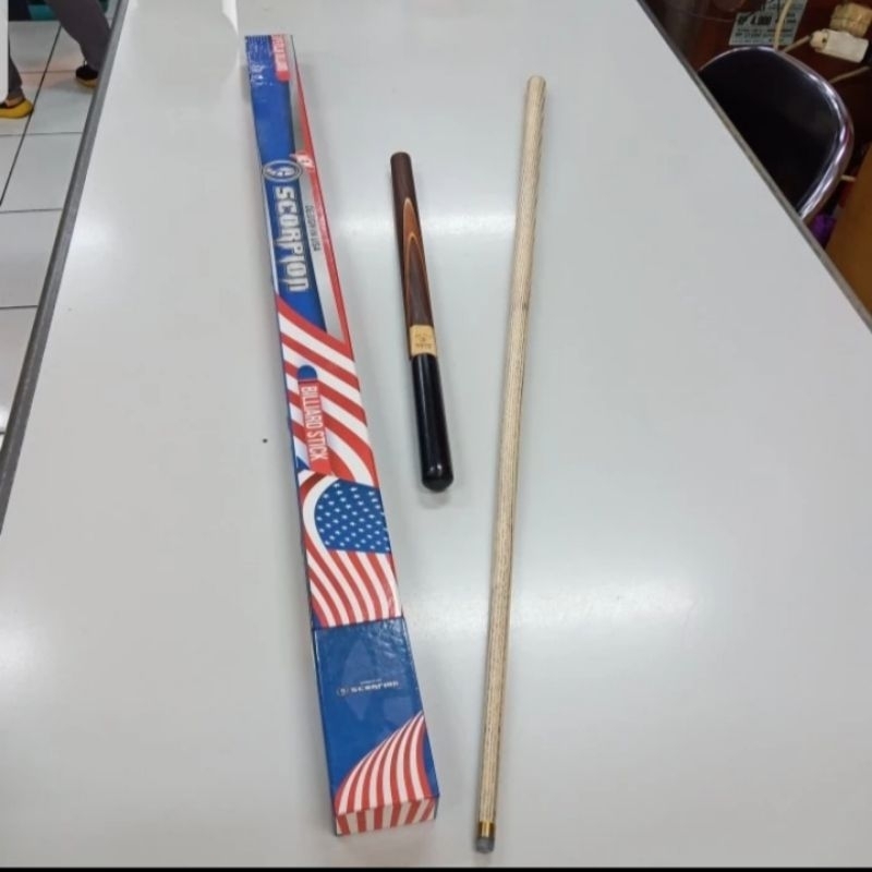 Jual Stick stik tongkat billiard biliar bilyar biliyar scorpion x7 10mm ...