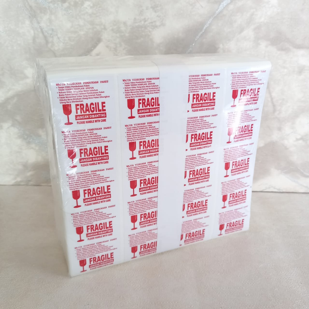 Jual Stiker Fragile Video Unboxing Fragile Pecah Belah | Shopee Indonesia