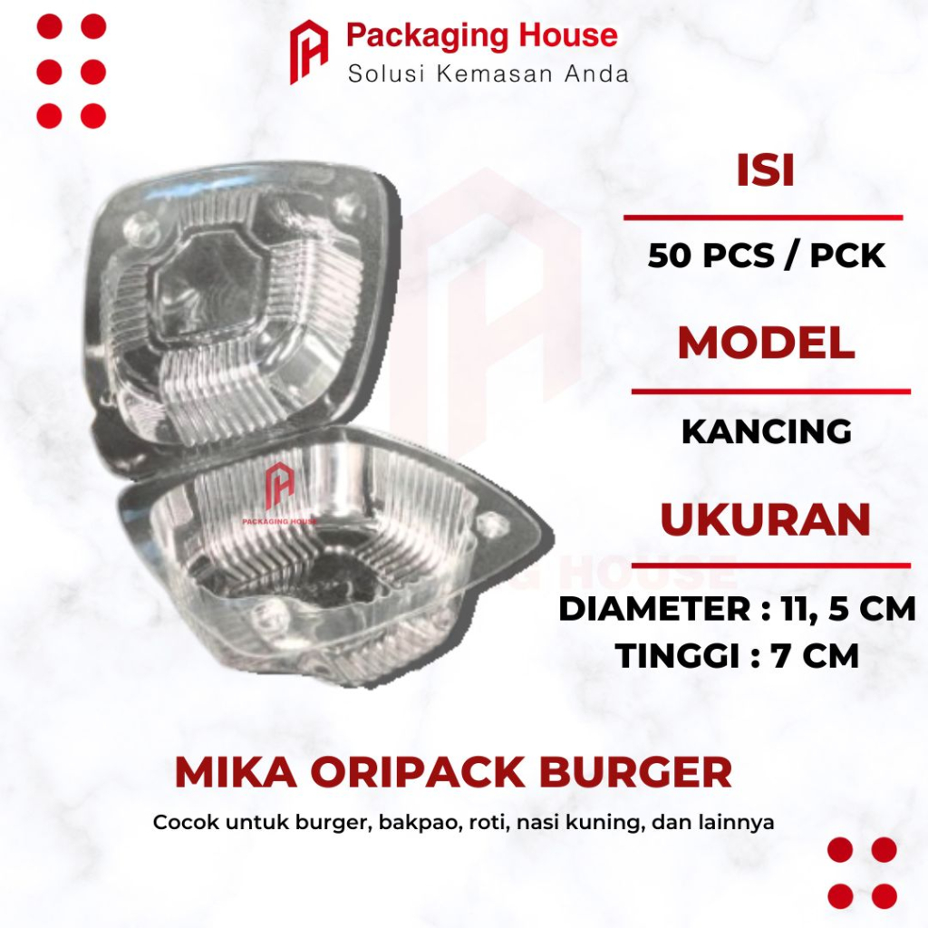 Jual [ 50 Pcs ] Mika Burger Hamburger | Mika Roti Foodgrade | Mika Bolu ...