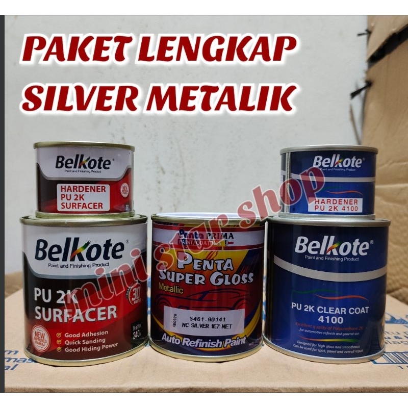 Jual PAKET LENGKAP METALIK SILVER METALIK ,CAT DUCO PENTA SUPER GLOSS ...