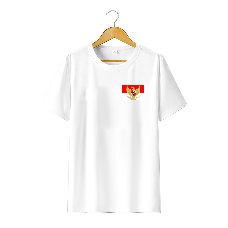 Jual KAOS UNISEX KEMERDEKAAN LOGO GARUDA BENDERA / KAOS KEMERDEKAAN ...