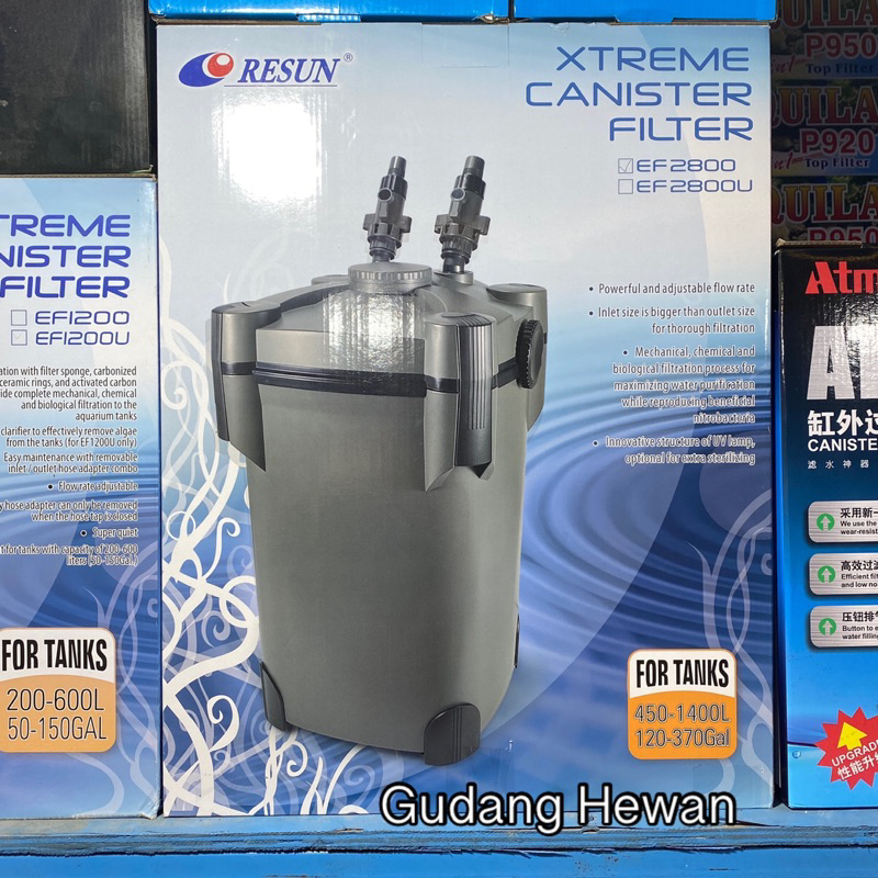 Jual (GOJEK) RESUN EF 2800 - EXTERNAL FILTER - CANISTER FILTER - 60 ...