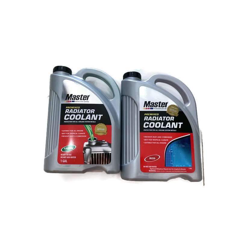 Jual Master Radiator Coolant Premixed Merah/Hijau/Biru Galon 4 Liter/1 ...