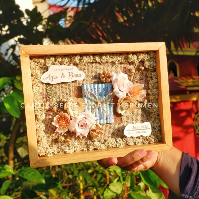 Jual Mahar Rustic Termasuk Frame Fiber Foto Hiasan Mahar Kado Unik ...