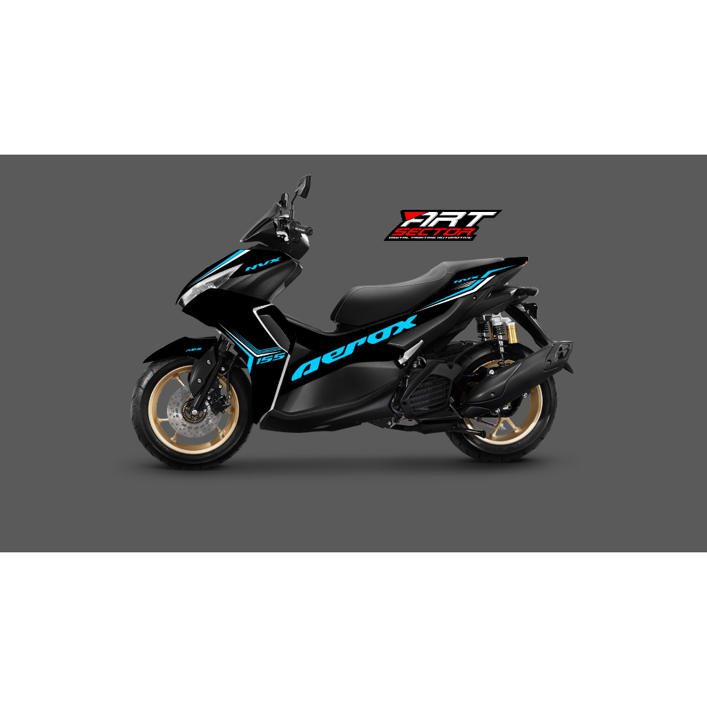 Jual STICKER STRIPING TRANSPARAN AEROX NEW CONNECTED 2022 - 2023 ...