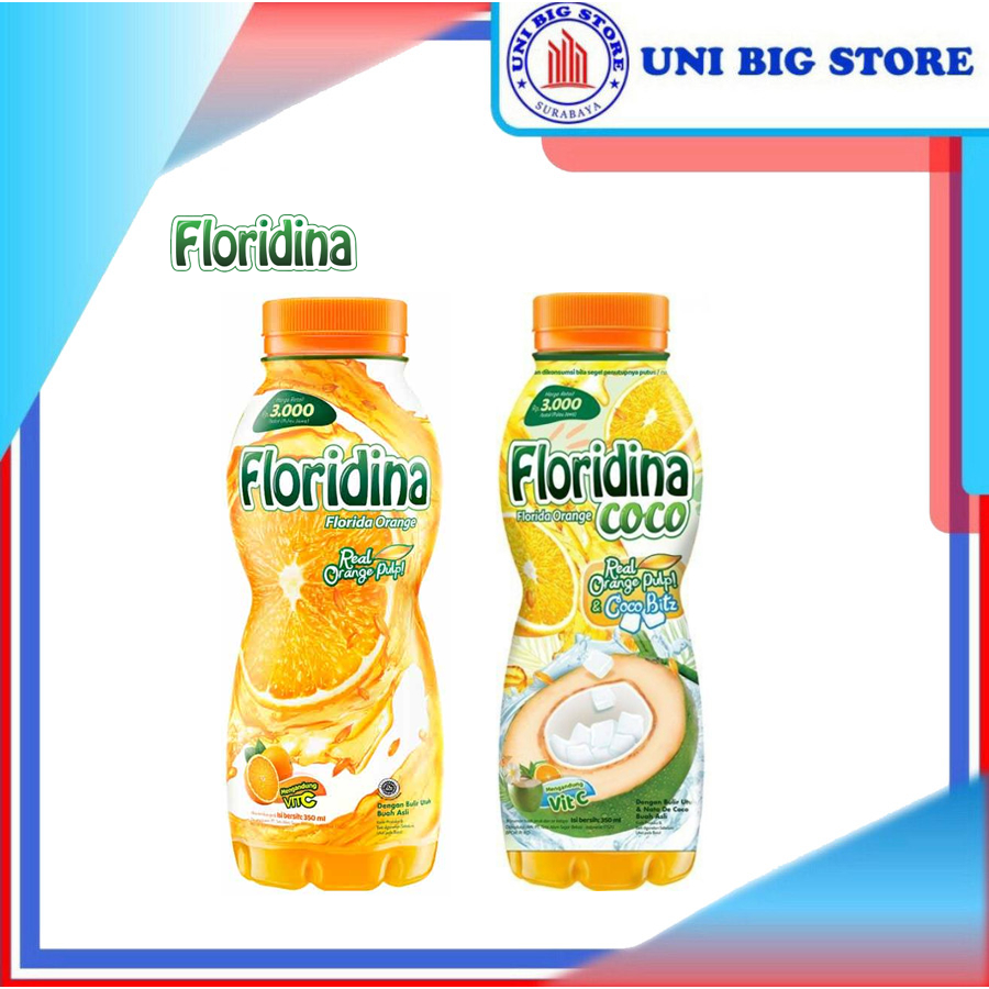 Jual Floridina Orange Pulp & Coco Bitz Drink 350 ml Minuman Vit C ...