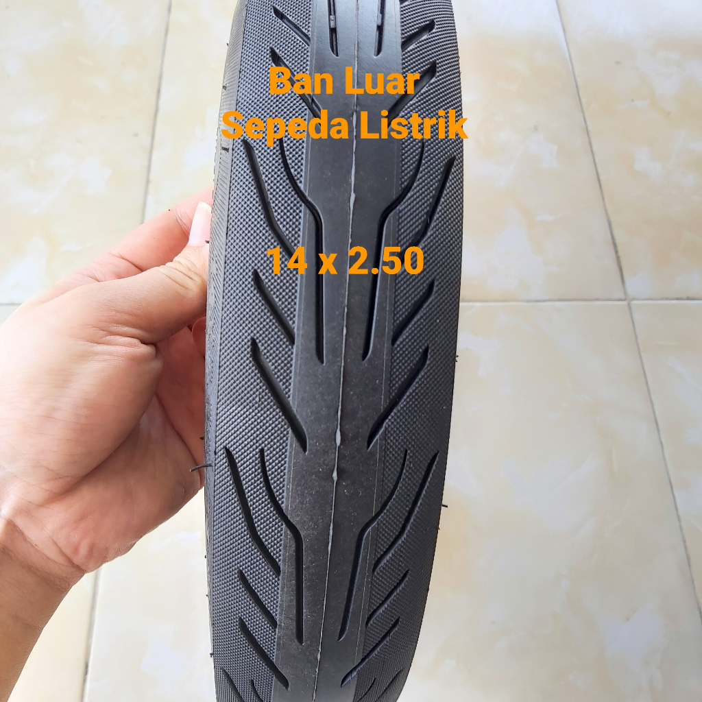 Jual Ban Luar Sepeda Listrik ukuran 14 x 2.50 merek Exotic / Ban luar ...