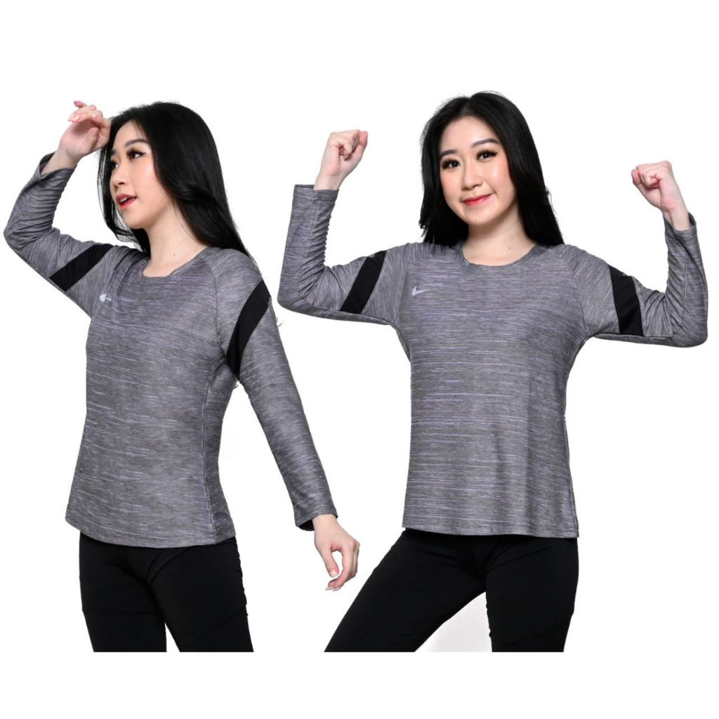 Jual baju olahraga yoga pilates zumba gym wanita lengan panjang rynls ...