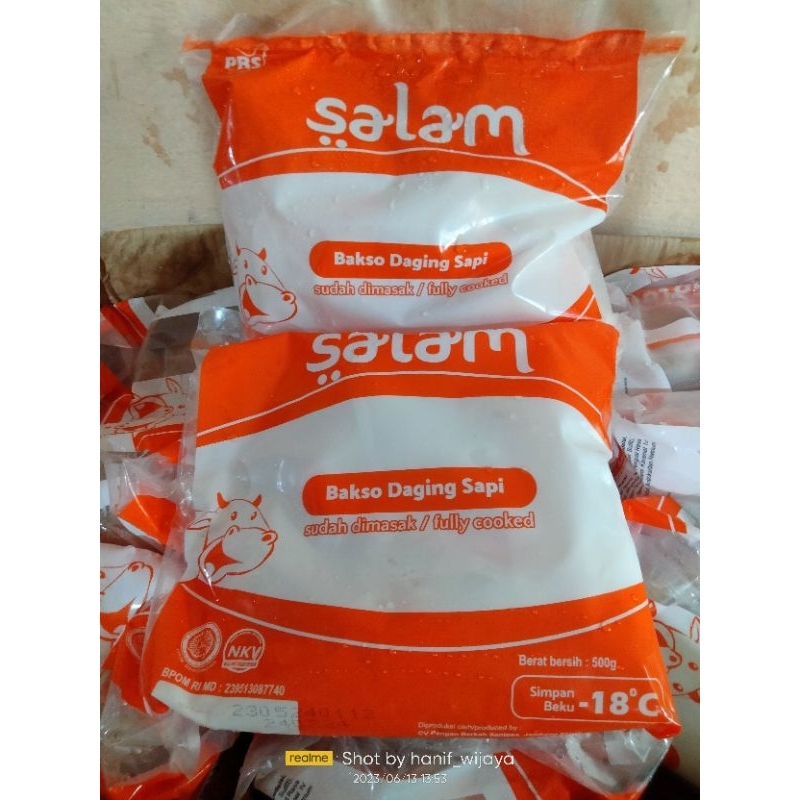Jual Bakso Daging Sapi 1 pack 500 gram & Ecer 1 pack 100 gram | Shopee ...