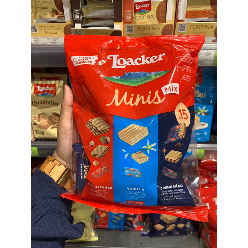 Jual LOACKER MINIS MIX isi 15 Pcs // LOACKER PREMIUM WAFER // WAFER ...