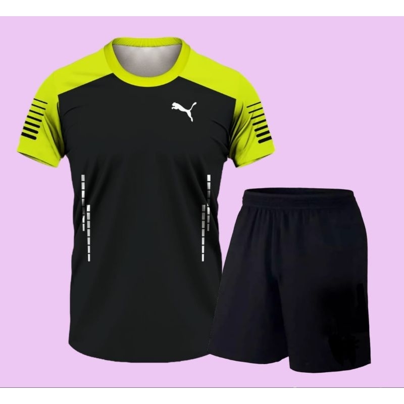 Jual Kaos Olahraga Pria Fitness Baju Dryfit Premium Kaos Lari Running ...
