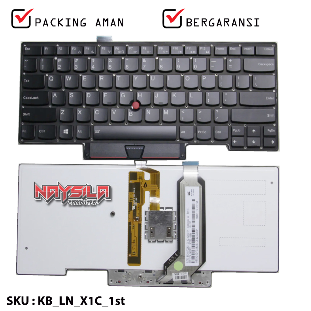 Jual Keyboard LENOVO ThinkPad X1 Carbon Gen 1 / X1 Carbon 1st Gen 2013 ...
