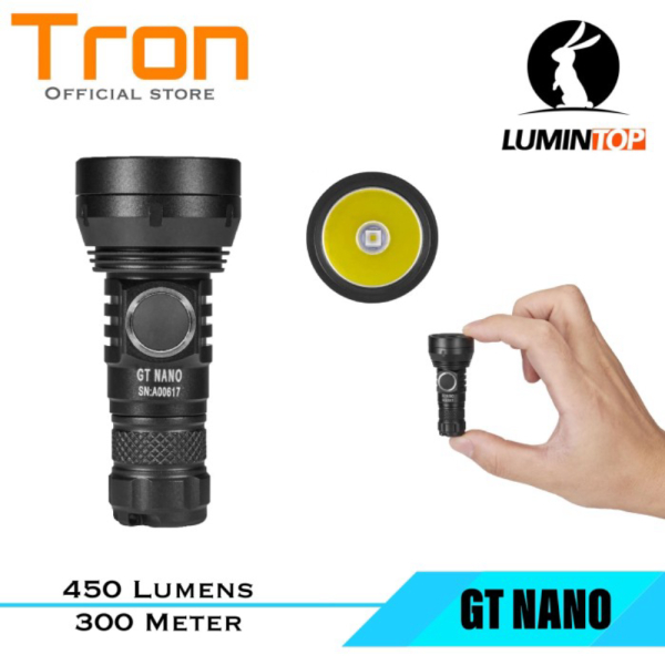Jual Lumintop GT Nano Flashlight Senter LED 450 Lumens 300 Meter - GT ...