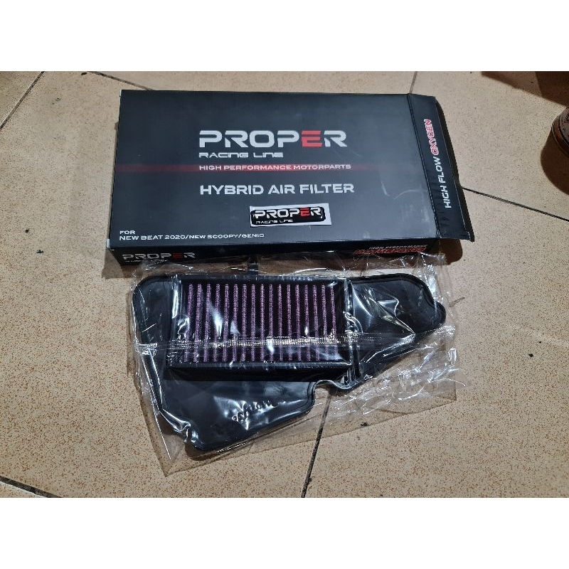 Jual Air filter udara Proper racing line Genio Beat deluxe Scoopy ...