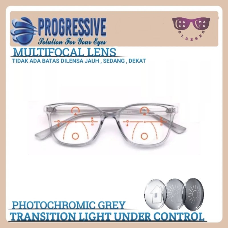 Jual Frame Kacamata Baca Progresif Photochromic Pria/Wanita | Kacamata ...