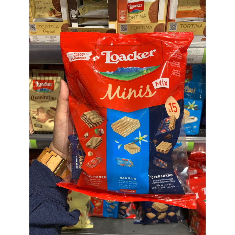 Jual LOACKER MINIS MIX isi 15 Pcs // LOACKER PREMIUM WAFER // WAFER ...