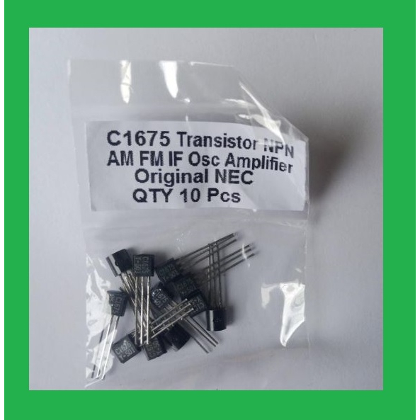 Jual QTY 10 Pcs C1675 Transistor NPN AM FM IF Osc Amplifier Original ...