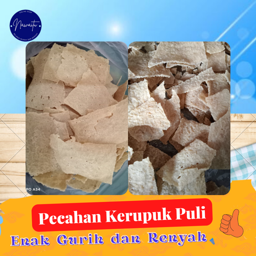 Jual Kerupuk Puli Pecahan 1Kg Krupuk Puli Gendar Krecek Oleh-oleh Khas ...
