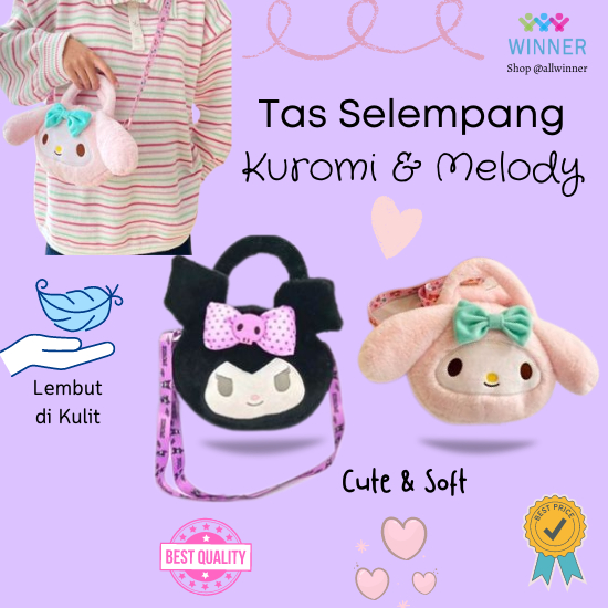 Jual TAS MELODY SELEMPANG SANRIO KARAKTER KARTUN LUCU SLING BAG MY ...