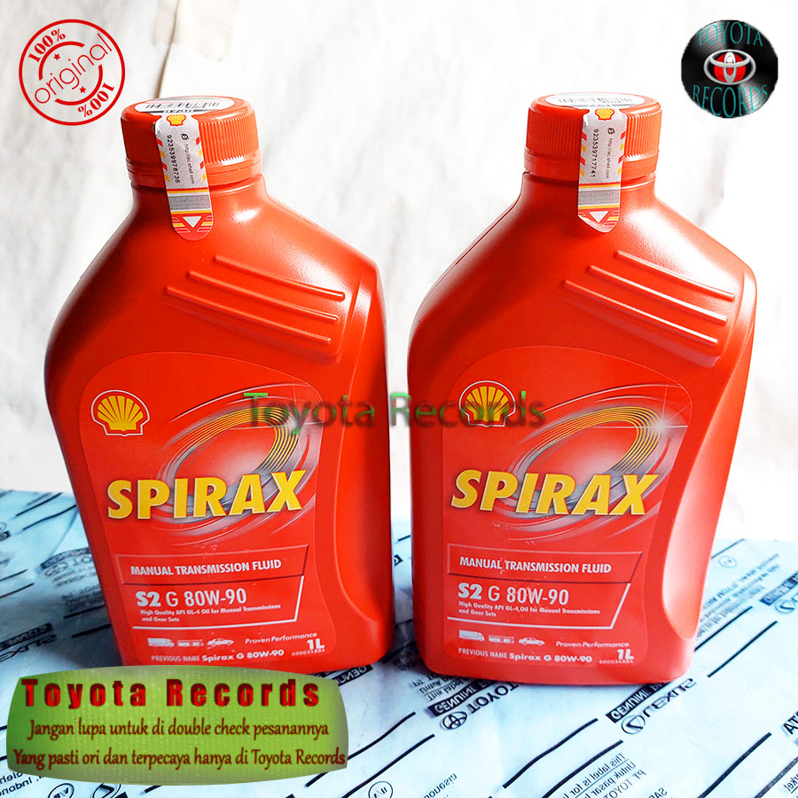 Jual Oli Gardan Shell Spirax S2 G 80W90 Botol 1L Merah 1Liter Transmisi ...