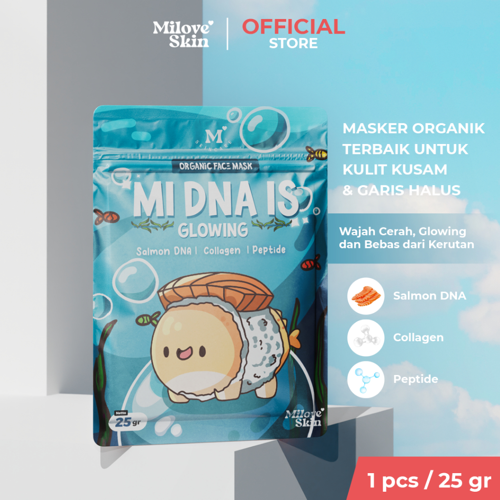 Jual Milove Skin - Mi DNA (Masker Wajah Organik Solusi Kulit Kusam, Garis Halus, Dsb) | Shopee ...