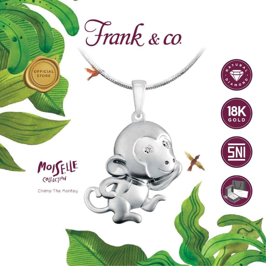 Jual Frank & co. Moiselle Champ The Monkey Pendant | Shopee Indonesia
