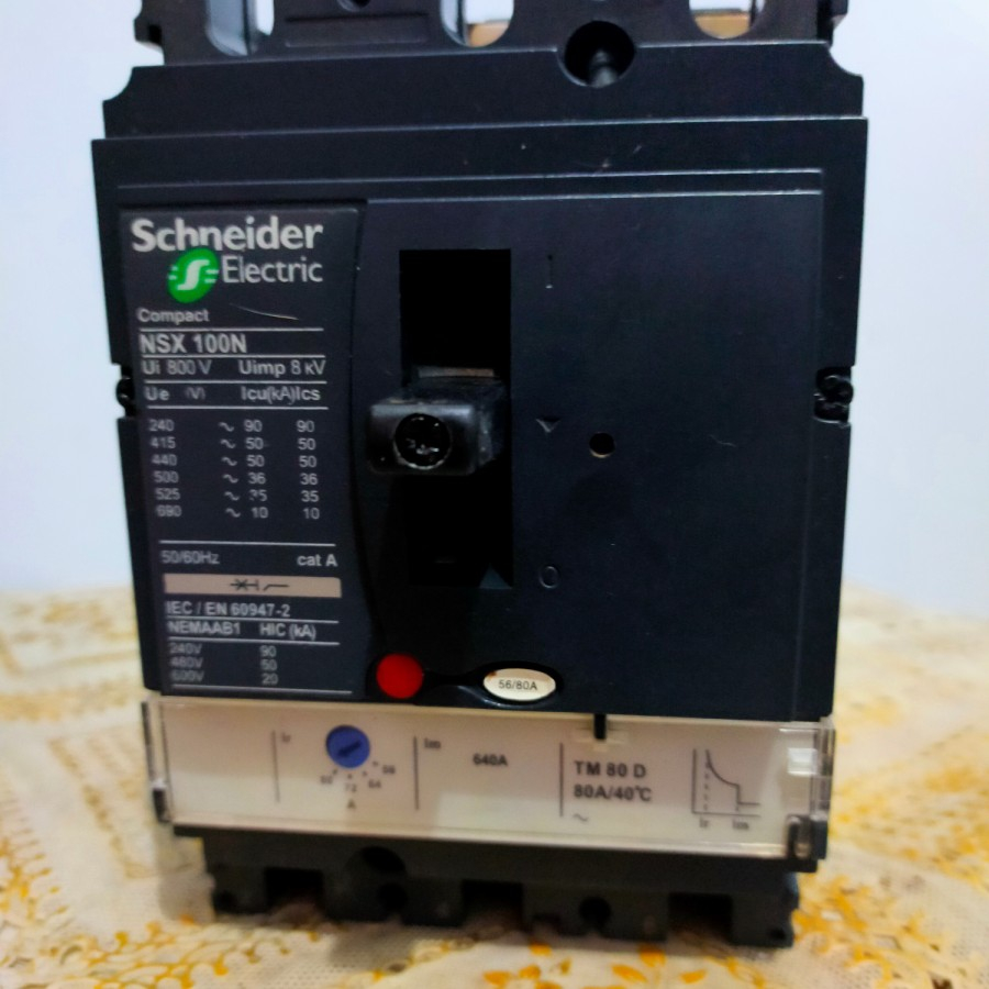 Jual nsx100N 3p 80a 50kA mccb | Shopee Indonesia