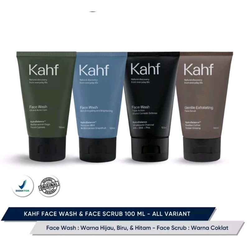 Jual KAHF MEN FACIAL WASH 100 ml | Shopee Indonesia